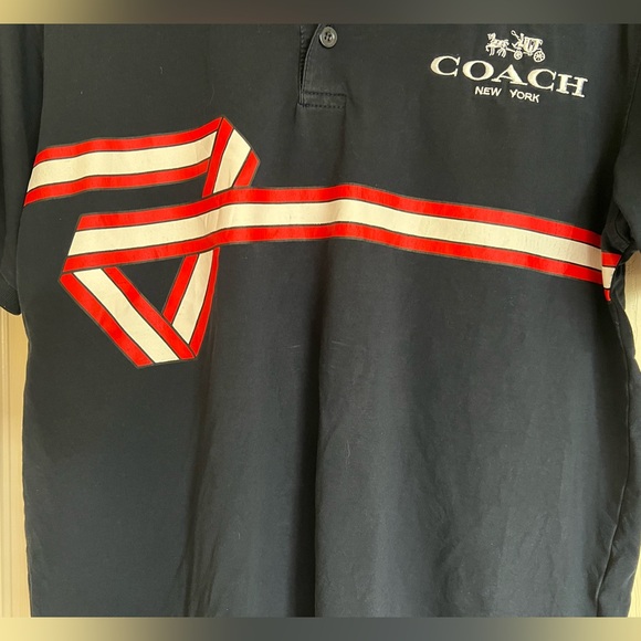 Coach | Tops | Rare Coach Polo Shirt Horse Carriage Embroidered Sz Xxl ...
